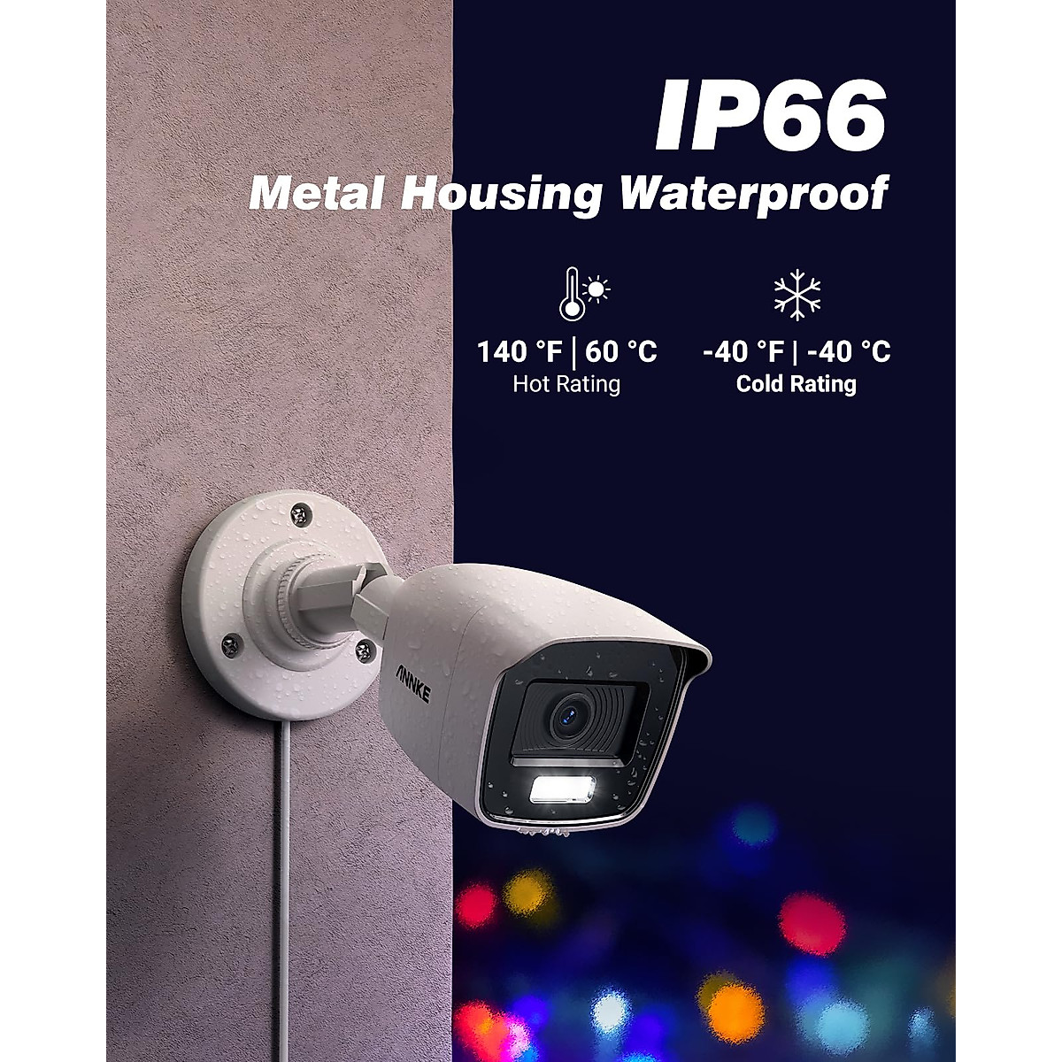 ANNKE 8CH Security Camera System, 3K Lite Surveillance DVR with 4 x 1080P Wired CCTV IP66 Cameras with Full Color Night Vision, AI Human/Vehicle Detection, Remote Access, 1TB Hard Drive