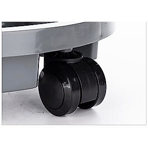 Two Pack HuaBoShi Plant Caddy Stand with Wheels Heavy Duty with Built-in Bottom Ventilation Design and Water Tray Bear Weight up to 160 LB (13” in Diameter)