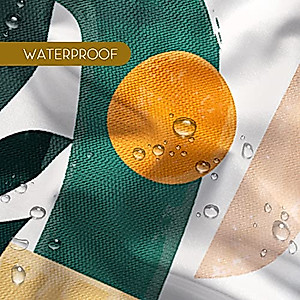 YEZEX Shower Curtain Set with 12 Hooks - Waterproof Polyester Fabric Shower Curtains for Modern Home Bathroom Decorations, Machine Washable, 72"x78"