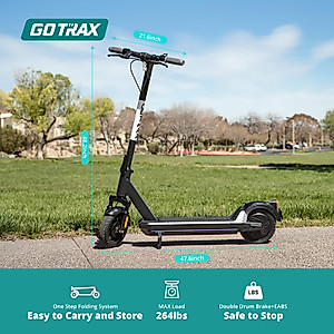 Gotrax G MAX Electric Scooter, Max 42 Mile, 10" Pneumatic Tire, 20Mph by 500W Motor, Double Anti-Theft Lock, Bright Headlight and Taillight, with Cruise Control, Foldable Electric Scooter for Adult