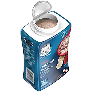 Gerber Lil' Bits Baby Cereal, Oatmeal Banana Strawberry, 8 Ounce (8 oz (Pack of 2))