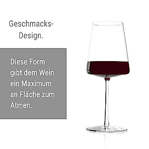Stölzle Lausitz Power Red Wine Glasses 517 ml, Set of 6 Red Wine Glasses, Dishwasher-Safe, Lead-Free Crystal Glass, Elegant and Shatter-Resistant