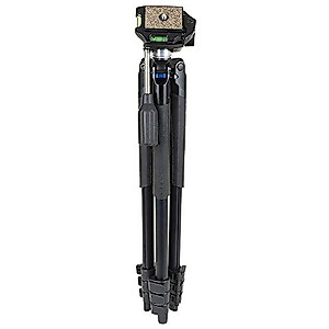 SLIK Sprint PRO III Travel Tripod EZ w/SH-707E 2-Way Head for Mirrorless/DSLR Sony Nikon Canon Fuji Cameras and More - Black (611-853)