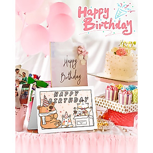 Poever Blank-Cards-and-Envelopes 60 Pack - 5 x 7 Folded Cardstock with A7 White Envelopes-for-Invitation, Heavyweight Blank-Note-Cards-and-Envelopes Self Seal Printable for Greeting Party Birthday