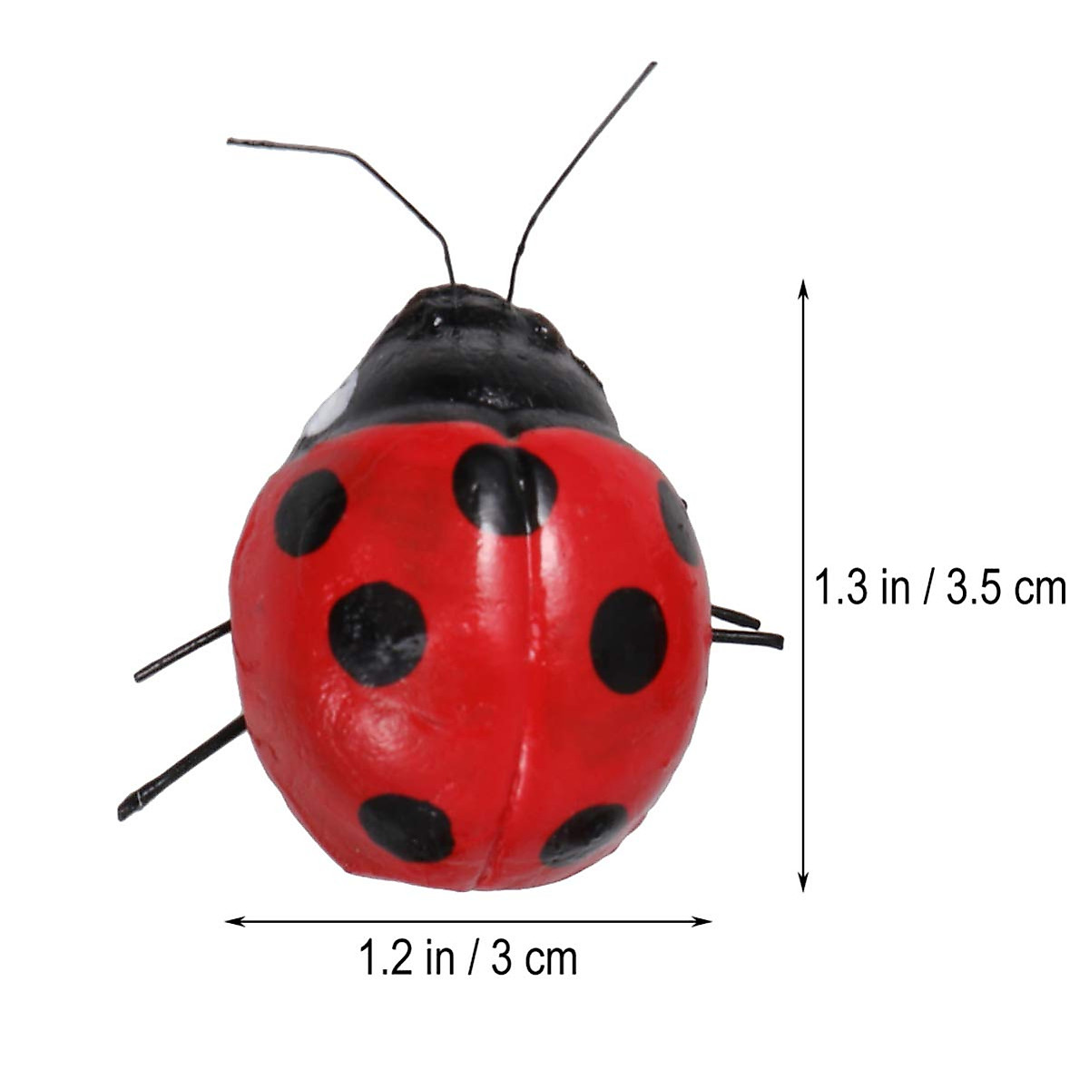 NUOBESTY Ladybug Refrigerator Magnets Decorative Fridge Magnets for Office Kitchen 5 Pcs