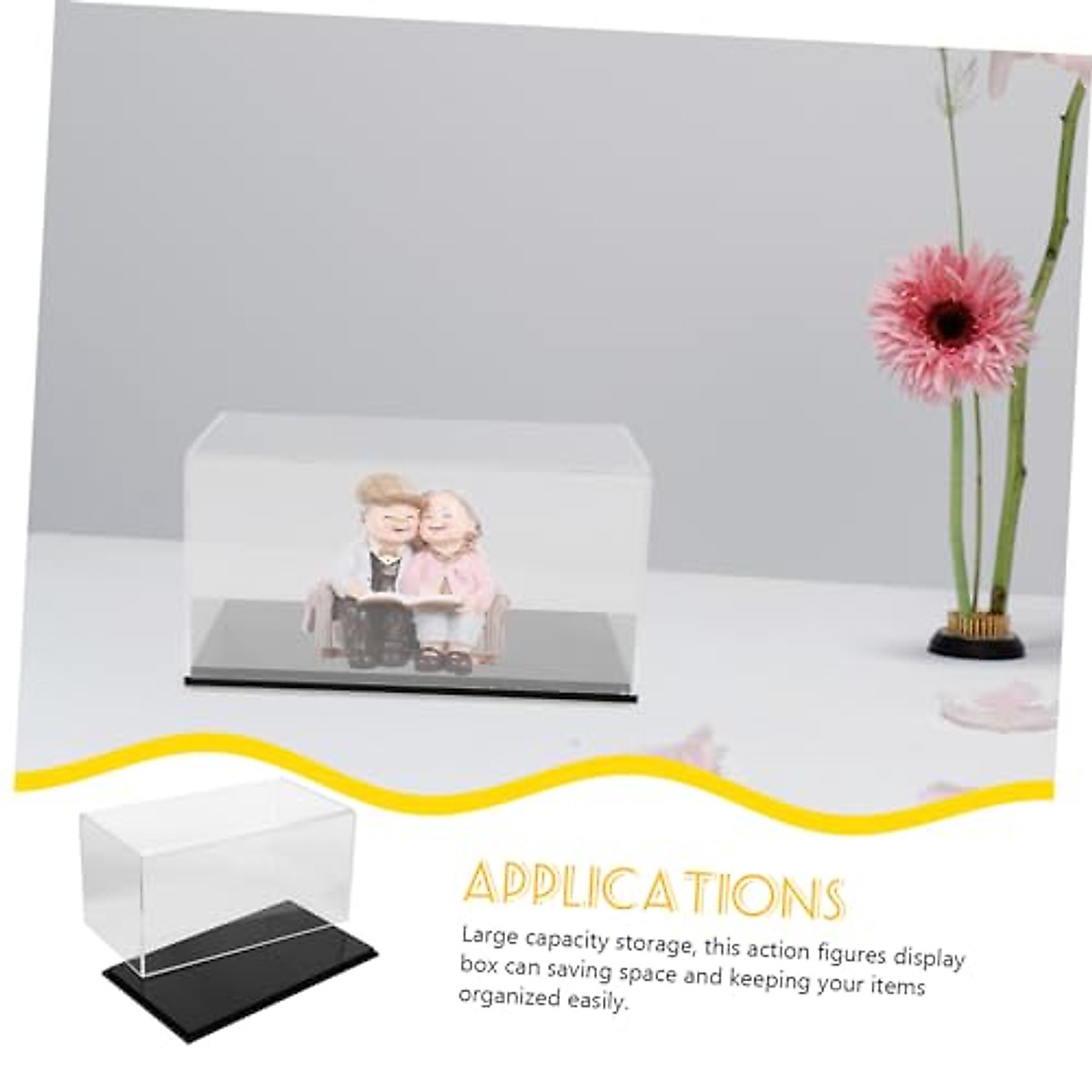 Cabilock Box Display case Toys Clear Display Container Handicrafts Storage Case Action Figure Protective Case Handicraft Case Handicrafts Case Figure Case Model Case Acrylic Jewelry Statue