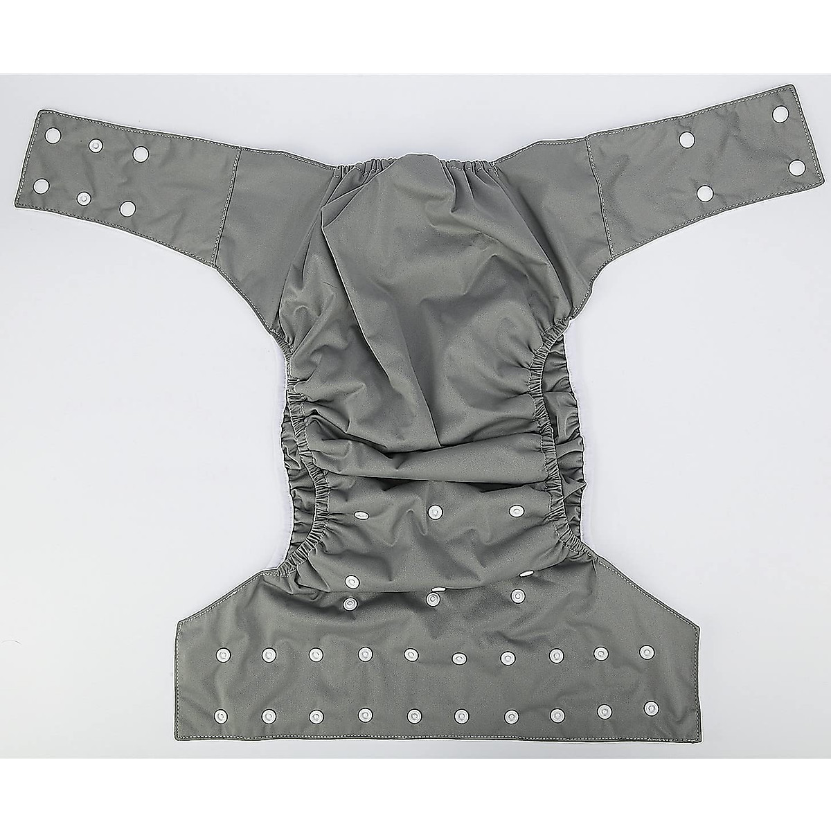 ReUseLife 2 Pieces Adjustable Washable Reusable Cloth Incontinence Underwears for Women and Men,Adult Cloth Diaper,Snap Closure,Waist 27-39 Inches