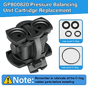 2 Pack GP800820 Pressure Balancing Unit Cartridge, Compatible With Kohler GP800820 Cartridge, Shower Cartridge Replacement, for Rite-Temp Shower Valve and K-304, K-11748 Platforms