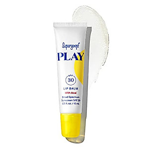 Supergoop! PLAY Lip Balm with Acai - 0.5 fl oz, Pack of 2 - SPF 30 PA+++ Reef-Friendly, Broad Spectrum Sunscreen - Hydrating Honey, Shea Butter & Sunflower Seed Oil - Great for Active Days