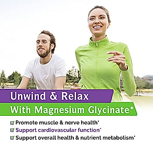 Magnesium Glycinate 500mg per Caps, 120 Veggie Caps, Chelated for Maximum Absorption, Non-GMO, NO Gluten Dairy & Soy, Supports Muscle, Joint, and Heart Health