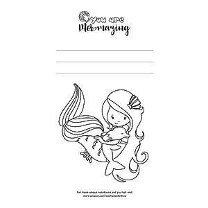 Mermaid Naia Primary Story Journal Composition Book: Grade Level K-2 Draw and Write, Dotted Midline Creative Picture Notebook Early Childhood to Kindergarten (Fantasy Ocean Watercolor Series)