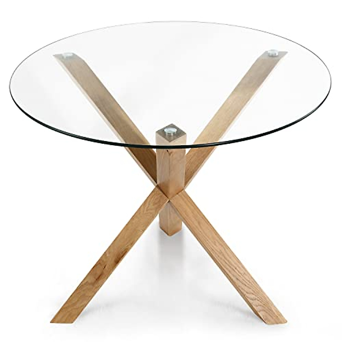 POLY & BARK Kennedy 37.4" Round Dining Table, Natural