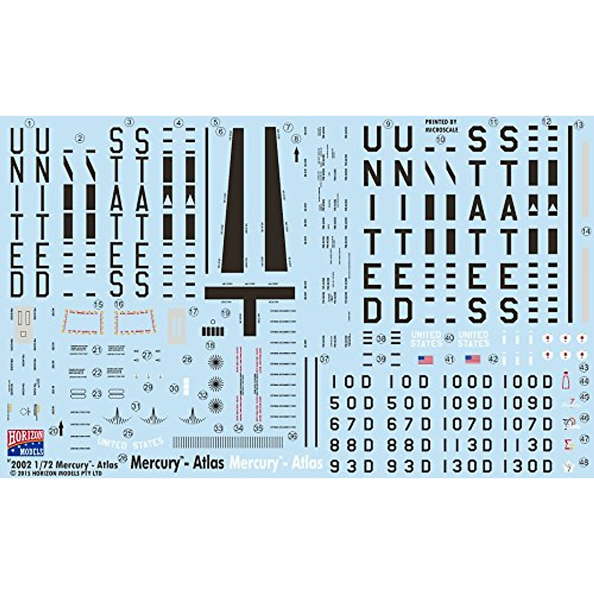 Horizon Models 1/72nd Scale Mercury™-Atlas Plastic Model Kit