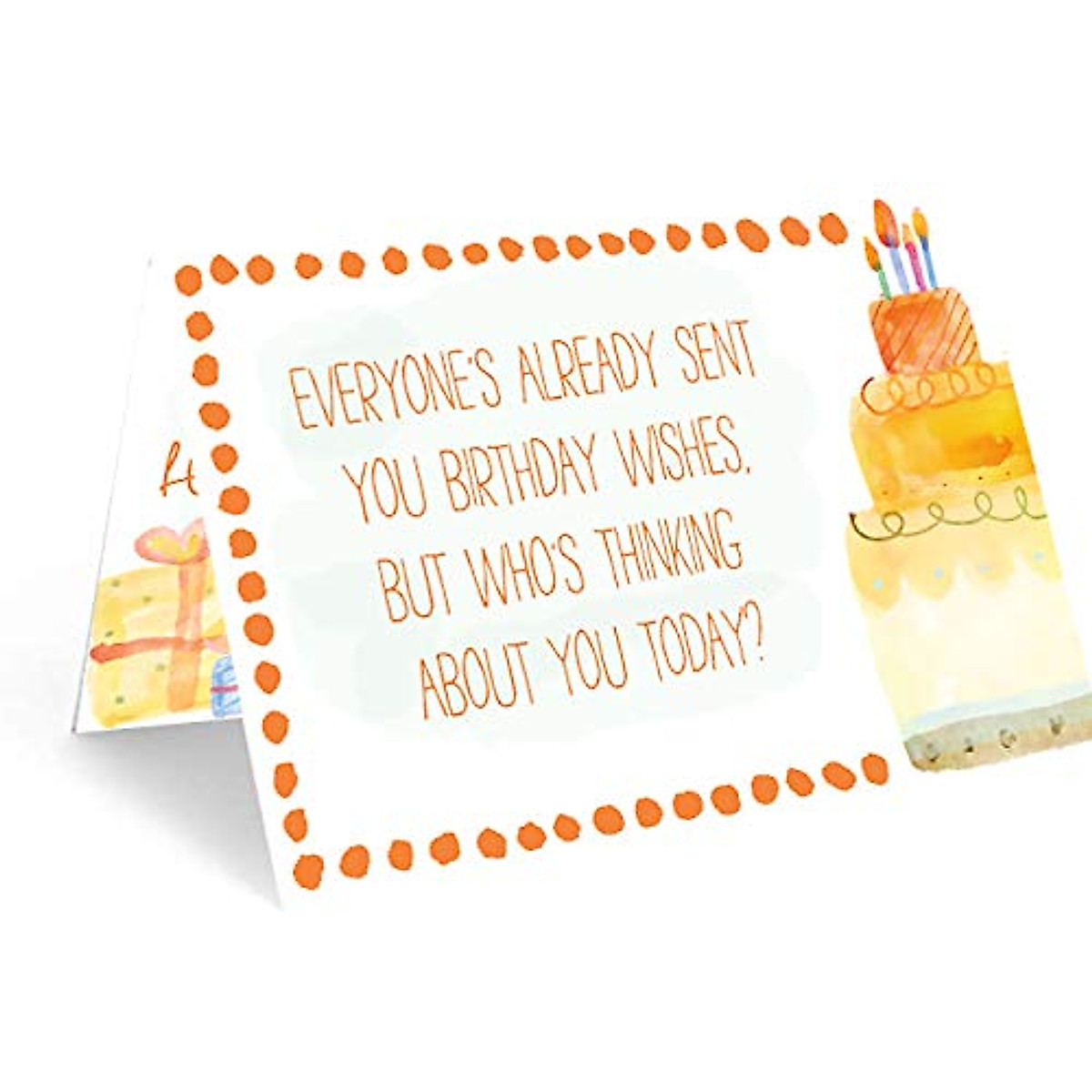 Red Door Inspirations Funny Belated Happy Birthday Card, 25 cards and envelopes (Belated Birthday - Humorous)