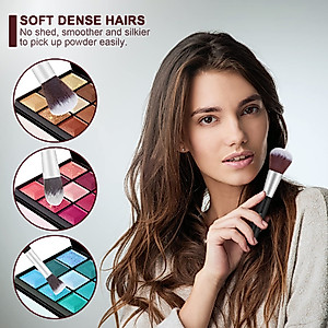 Refand Makeup Brushes 31 Piece Professional Makeup Brush Set Premium Kabuki Foundation Blending Brush Face Powder Blush Concealers Eye Shadows Make Up Brushes Kit with PU Leather Case