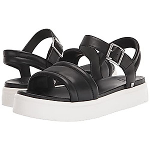 UGG Women's Zayne Ankle Strap Sandal, Black White, 8