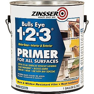 Zinsser 2001 Primer Sealer & Stain Killer Bulls Eye, 1-2-3 Quart (Pack Of 4)