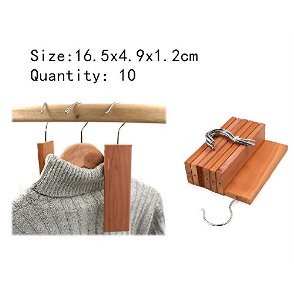 FunSpt 10 Pcs Cedar Blocks with Fragrance Odor 100% Nature Aromatic Red Ceder Blocks Cedar Planks