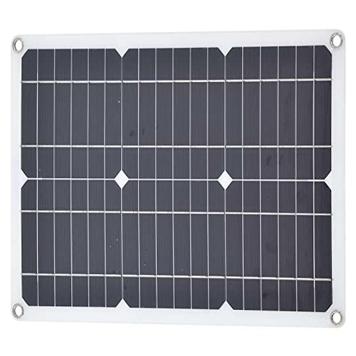 20W 20V Solar Panel, Strong Resistance Versatile Waterproof Good Output Efficiency Monocrystalline Silicon Solar Panel for Car Batteries