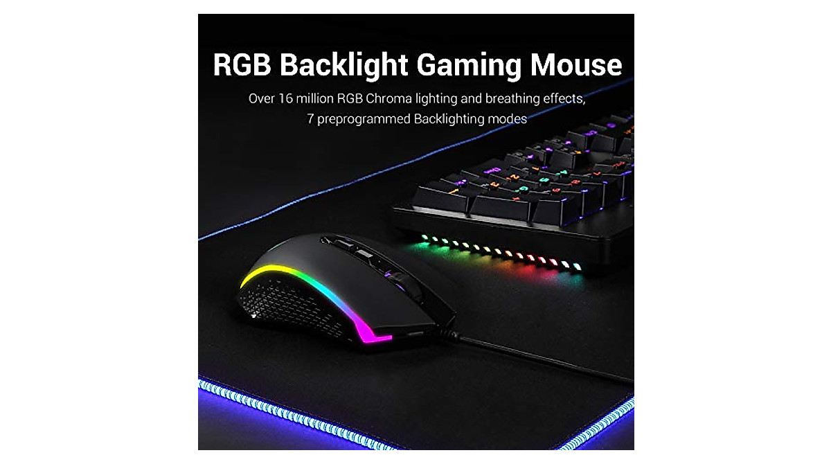 Redragon S117 Gaming Keyboard & Mouse Combo for Gamers