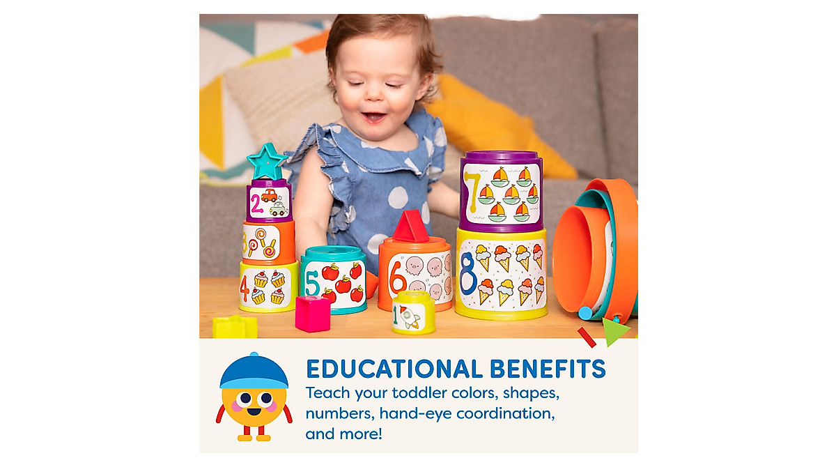 Battat Nesting Sorter Set - Educational Stacking & Sorting Toys for ...