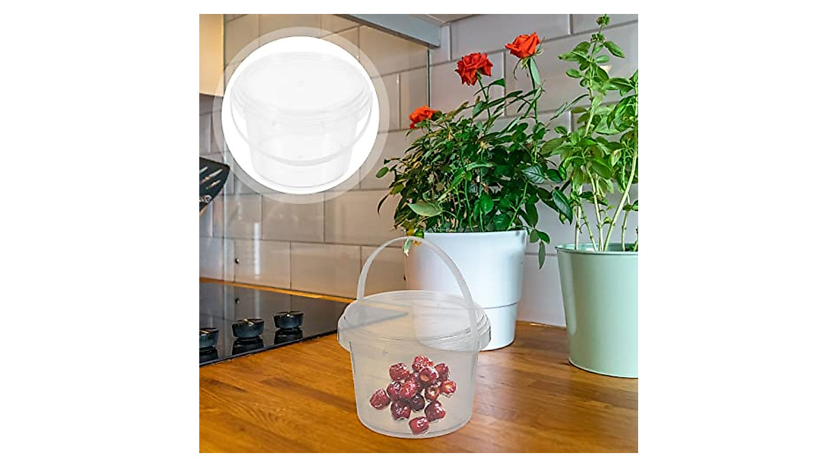 Zerodeko 10Pcs Reusable Ice Cream Storage Buckets