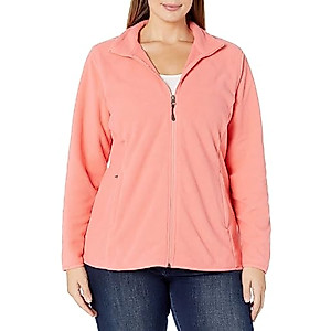 Amazon Essentials Women's Full-Zip Polar Fleece Jacket - Discontinued Colors, Coral Pink, Small