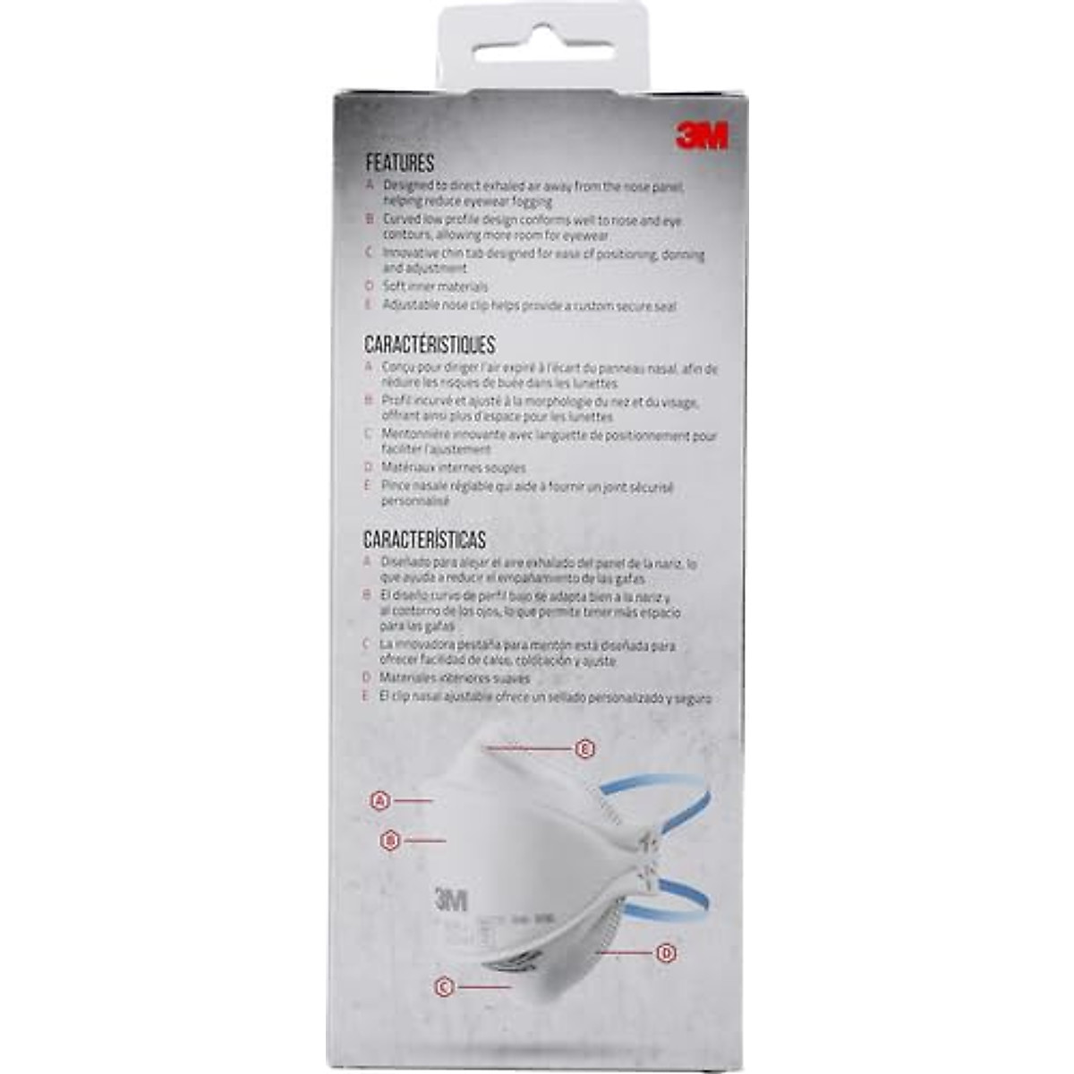 3M Aura Particulate Respirator 9205+ N95, Lightweight, Three Panel Designed Respirator Helps Provide Comfortable And Convenient Respiratory Protection, 10-Pack