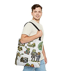 Fr? Aesthetic and Toad Tote Bag for Women and Men Beach Bag Shopping Bags School Shoulder Bag Reusable Grocery Bags