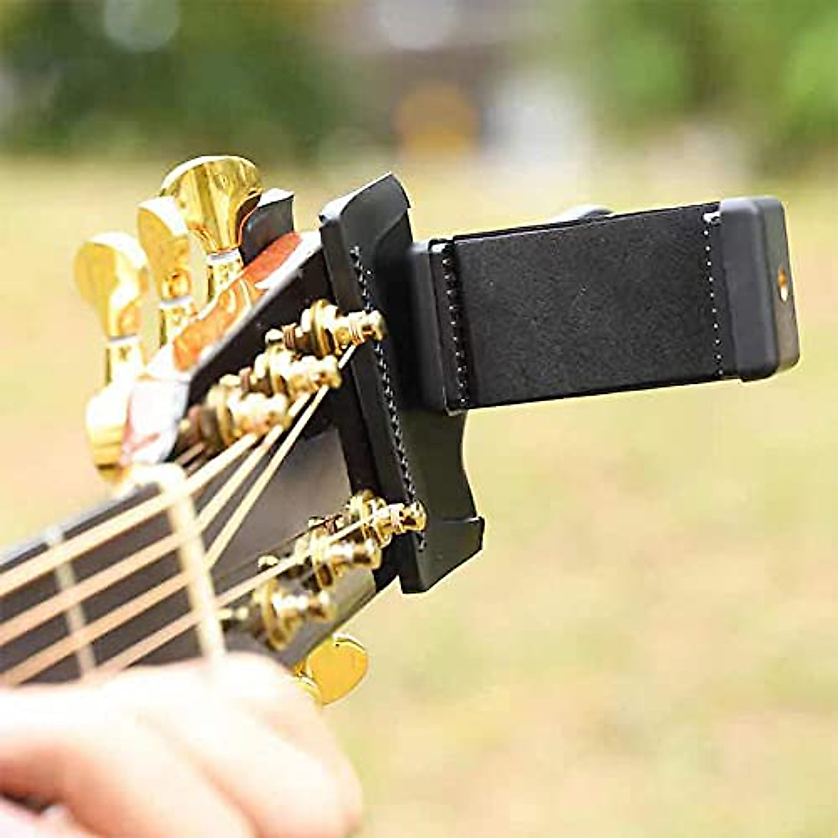 Cell Phone Holder, Guitar Bass Head Phone Holder, Live Broadcast Bracket Clip for Smart Phones with 360° Swivel Adjust(1Pc Phone Holder)