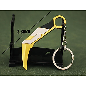MING XING SHENG Game Valorant Keychain, Prime 2.0 Karambit Knife Keychain, Varlor Keychain gold Claw Knife