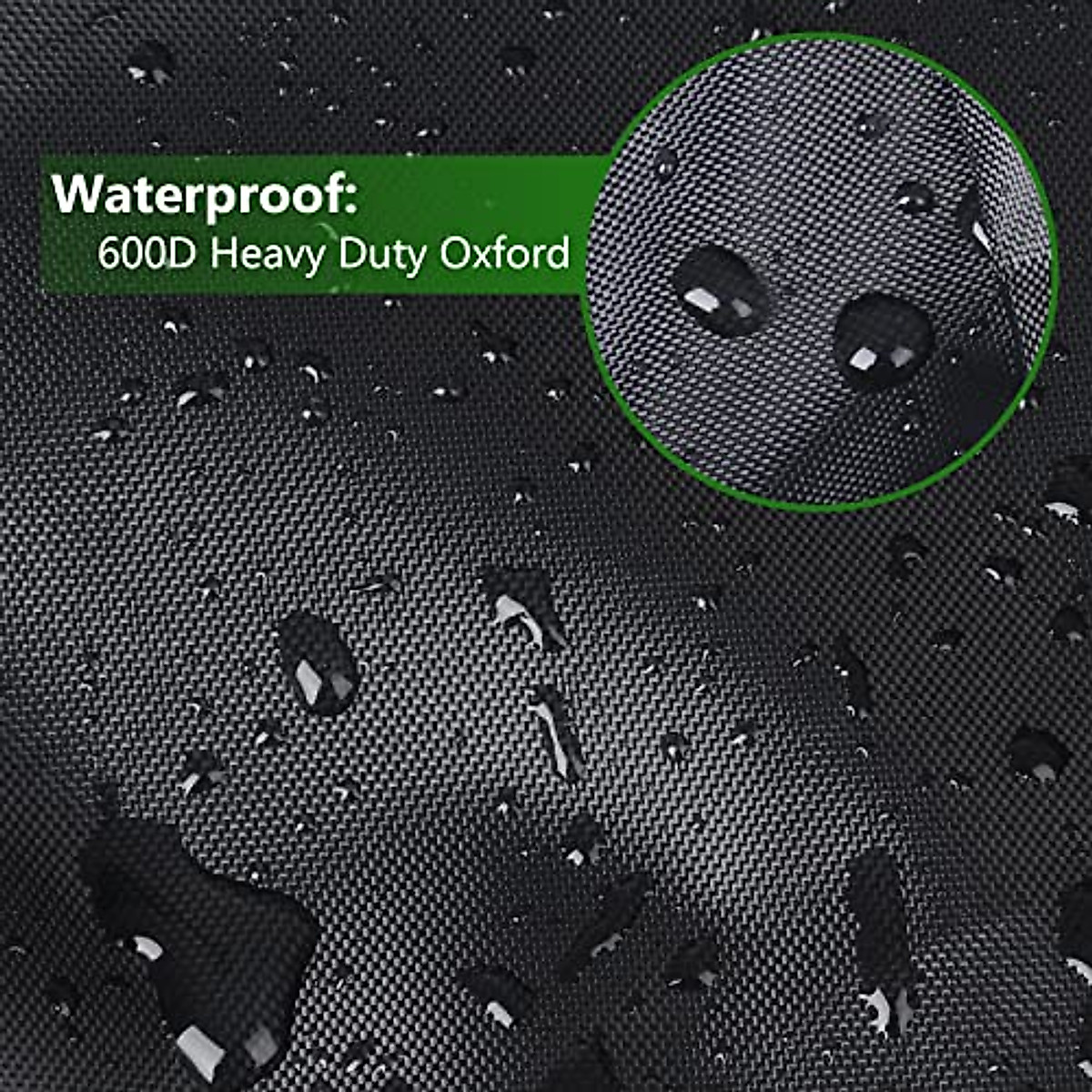 600D Patio Furniture Covers Rectangular Garden Patio Table and Chair Covers Large Outdoor Furniture Sofa Covers Waterproof Heavy Duty Fits up to 124W x 71D x 29H inches