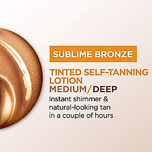 L'Oreal Paris Skincare Sublime Bronze Tinted Self-Tanning Lotion, Sunless tanning lotion, 2 count