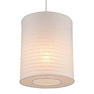 Globe Electric 60764 Novogratz x Globe Pendant, White Lantern