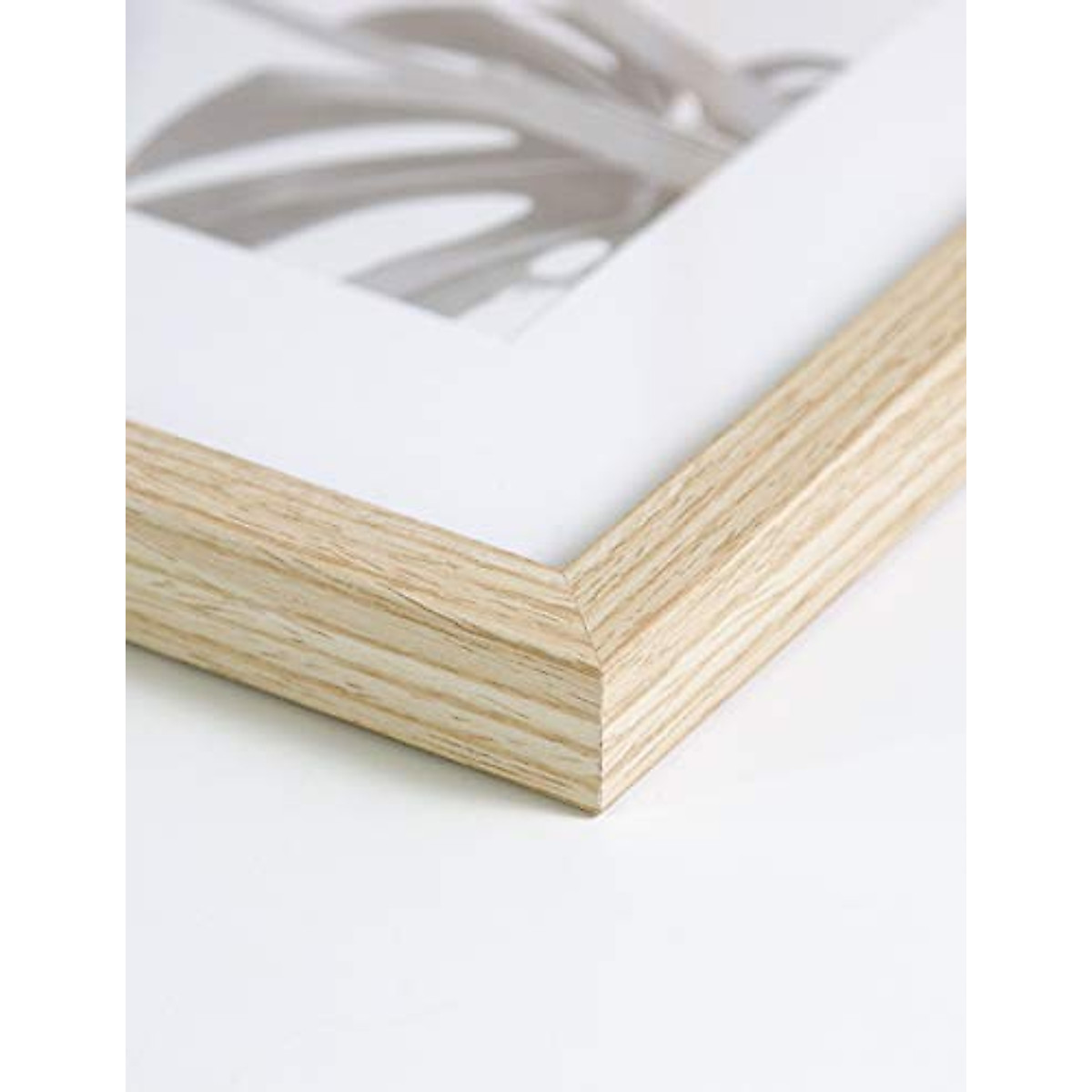 Afuly 11x14 Picture Frame 8x10 Picture with Mat 11 by 14 Frame without Mat Natural Wood Texture Wall Mounted Gallery Display Weddings Birthday Graduation Gifts for Family, Set of 2, Oak Beige