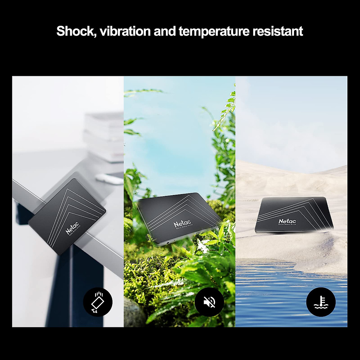 Netac SSD 240GB Internal Solid State Drive Hard Drive Up to 510 MB/s SATA SSD 2.5 Inch SATAIII 6Gb/s, Easy to Install, Notebook Tablet Desktop PC - 240GB