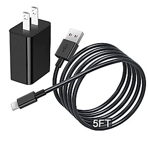 5Ft USB C Fast Wall Charger Fit for T-Mobile REVVL 6/6 Pro 5G, REVVL V+ 5G, REVVL 5G, REVVL 4/4+, Revvlry+, Revvlry USB Type-C Phone Power Adapter Charging Cord Cable