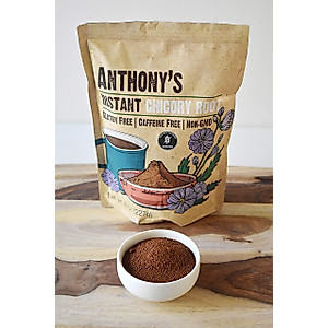 Anthony's Instant Chicory Root, 8 oz, Gluten Free, Caffeine Free, Non GMO, Coffee Alternative