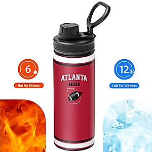 ANTKING Atlanta Tumbler Travel Mug Coffee Cup Custom Name Number Gifts for Men Women Youth