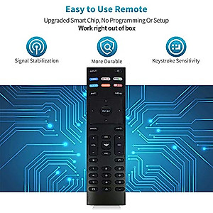 Newest Replacement Remote Control Compatible for VIZIO D-Series M-Series P-Series V-Series LED Smart TV D43fx-F4 D65x-G4 D43-F1 D50-F1 D55-F2 D60-F3 D65-F1 D70-F3 D55x-G1 D32h-F0 M55-F0M65-F0 M70-F3