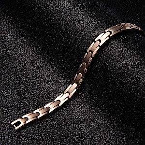 Wolentty His and Hers Couples Bracelets Stainless Steel Distance Bracelets Gift for Valentine's Day - Matching Set (His & Hers)