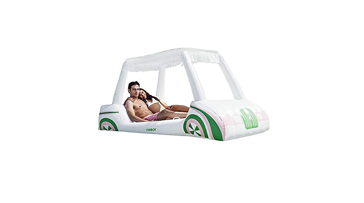 FUNBOY Inflatable Luxury Golf Cart Pool Float for Summer Pool Parties
