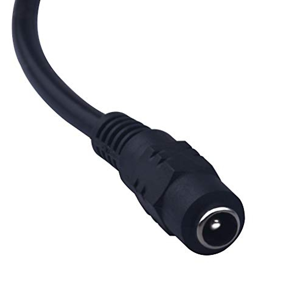 Xwell DC Power Splitter Cable 1 Female to 8 Male Wire Y Adppter 5.1mm X 2.1mm for CCTV Security Cameras and LED Strip Lights