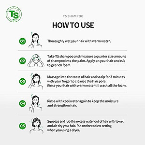 THE TRUST TS Shampoo 500ml(16.9oz), Healthy Hair and Scalp, Provides Vital Elements for Hair.