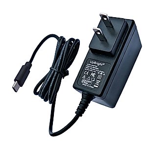 UpBright 20V USB Type C AC/DC Adapter Compatible with Verilux HappyLight Luxe VT43 Happy Light LED Bright White Therapy Lamp Model VT43WW3 VT43MB3 VT43CG3 700mA USB-C Power Supply Cord Battery Charger