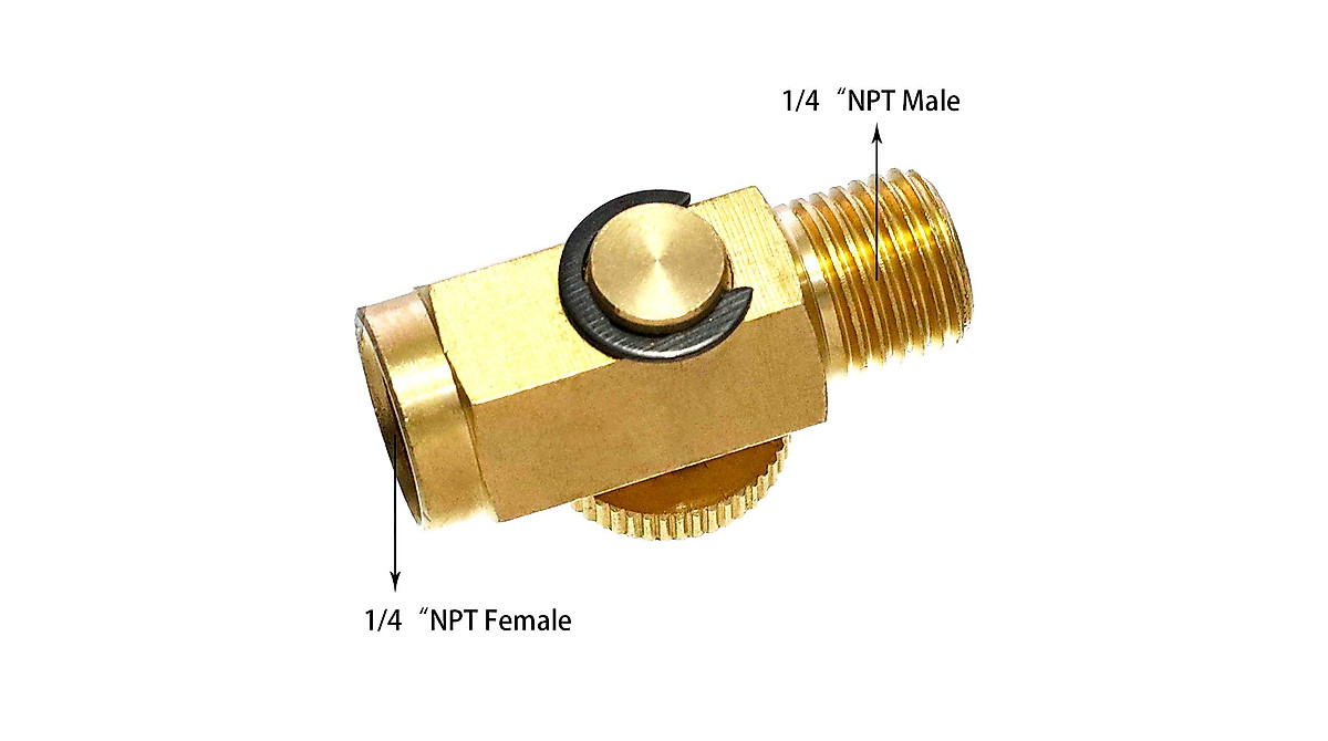 Quickun Brass In-Line Air Flow Regulator Valve | Precise Air Control
