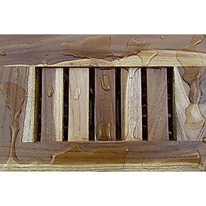 Decoteak H-004 Teak Solid Hamper, Brown