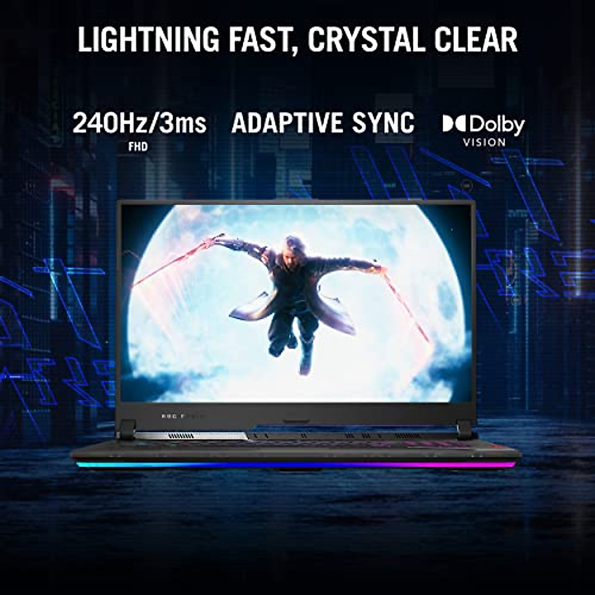 ASUS ROG Strix Scar 17 SE (2022) Gaming Laptop, 17.3 inch 240Hz IPS QHD, NVIDIA GeForce RTX 3080 Ti, Intel Core i9, 32GB DDR5, 2TB SSD, PK RGB Keyboard, Win 11 Pro, G733CX-XS97 (Renewed)