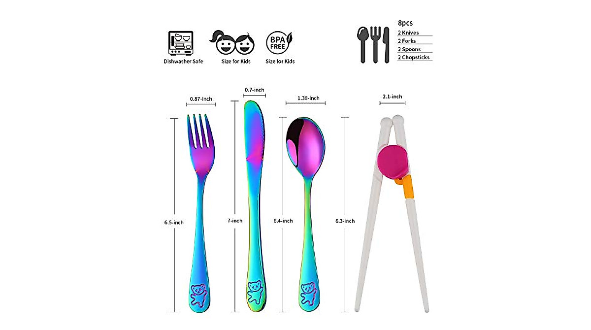 Poylim Kids Silverware Set - Safe & Fun Flatware for Children
