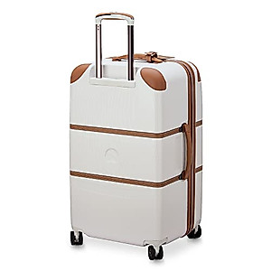 DELSEY PARIS Chatelet Air 2.0 Hardside Luggage Trunk with Spinner Wheels, Angora, Checked-26 Inch Trunk